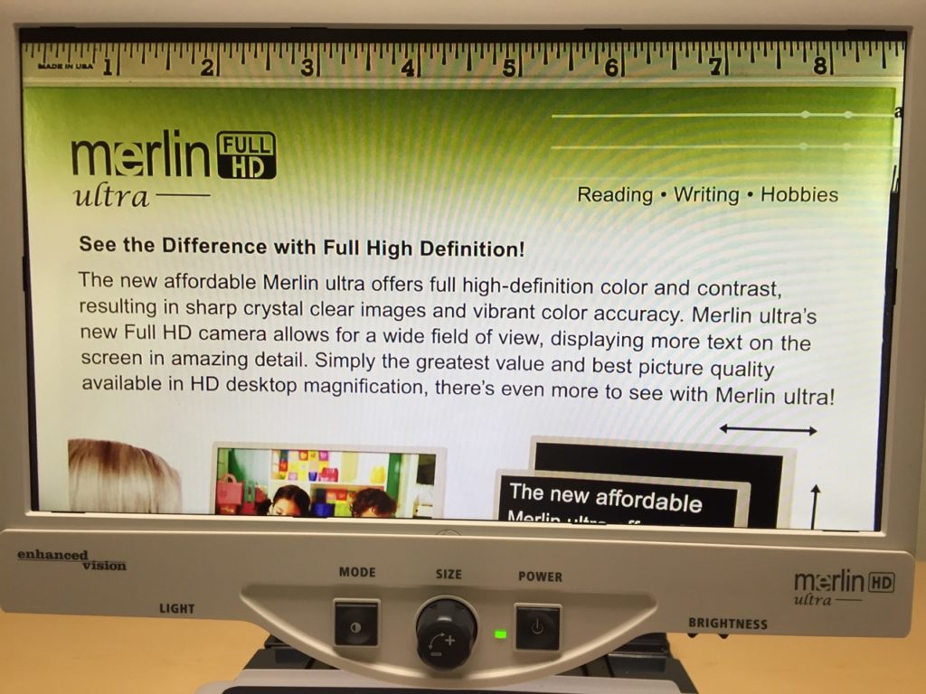 Merlin Ultra 22" - Low Vision Video Magnifier - Full HD