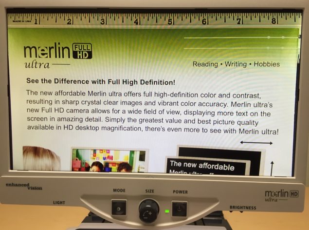 Merlin Ultra 24" - Full HD video magnifier