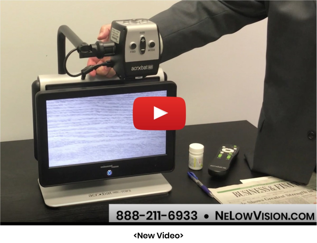 Acrobat HD Mini Ultra Portable Low Vision Video Magnifier