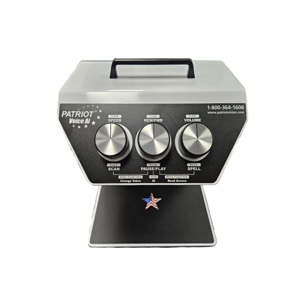 Patriot Voice AI Text-to-Speech Reader - New England Low Vision